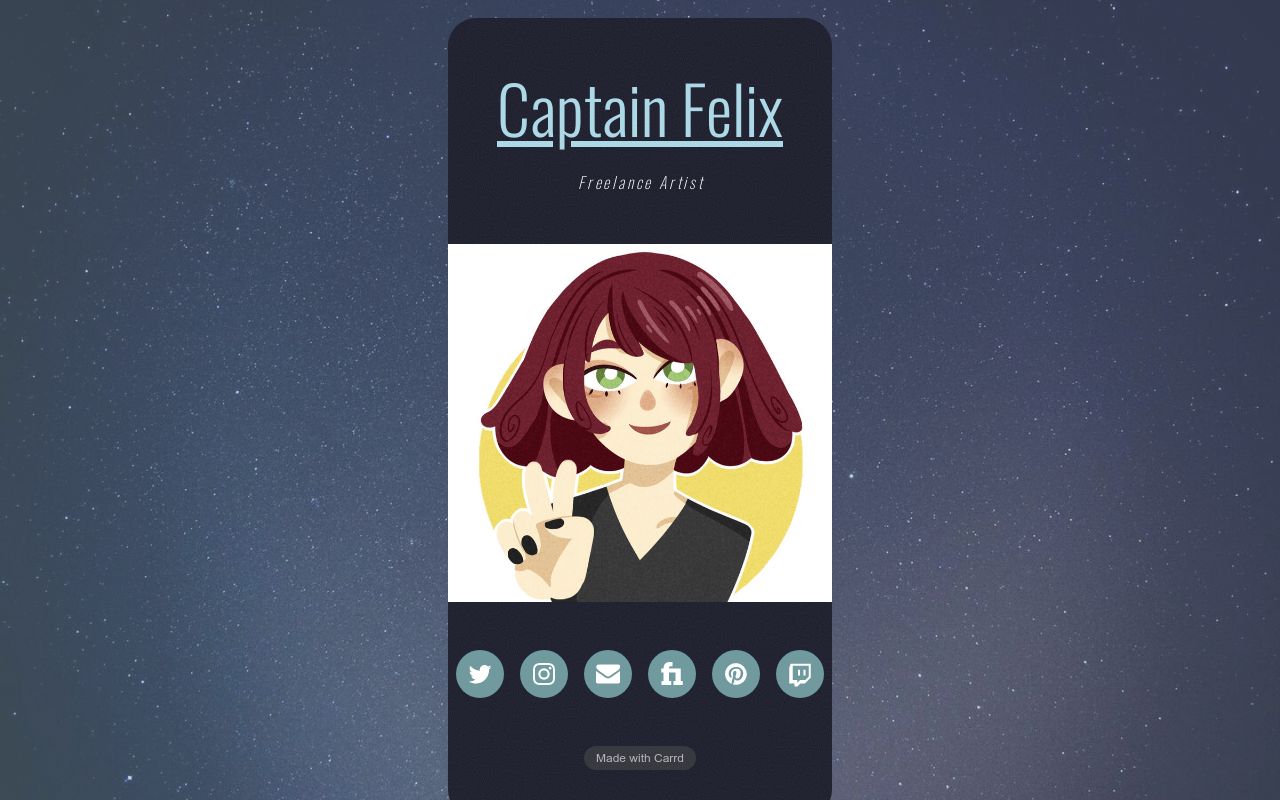 Felix' card